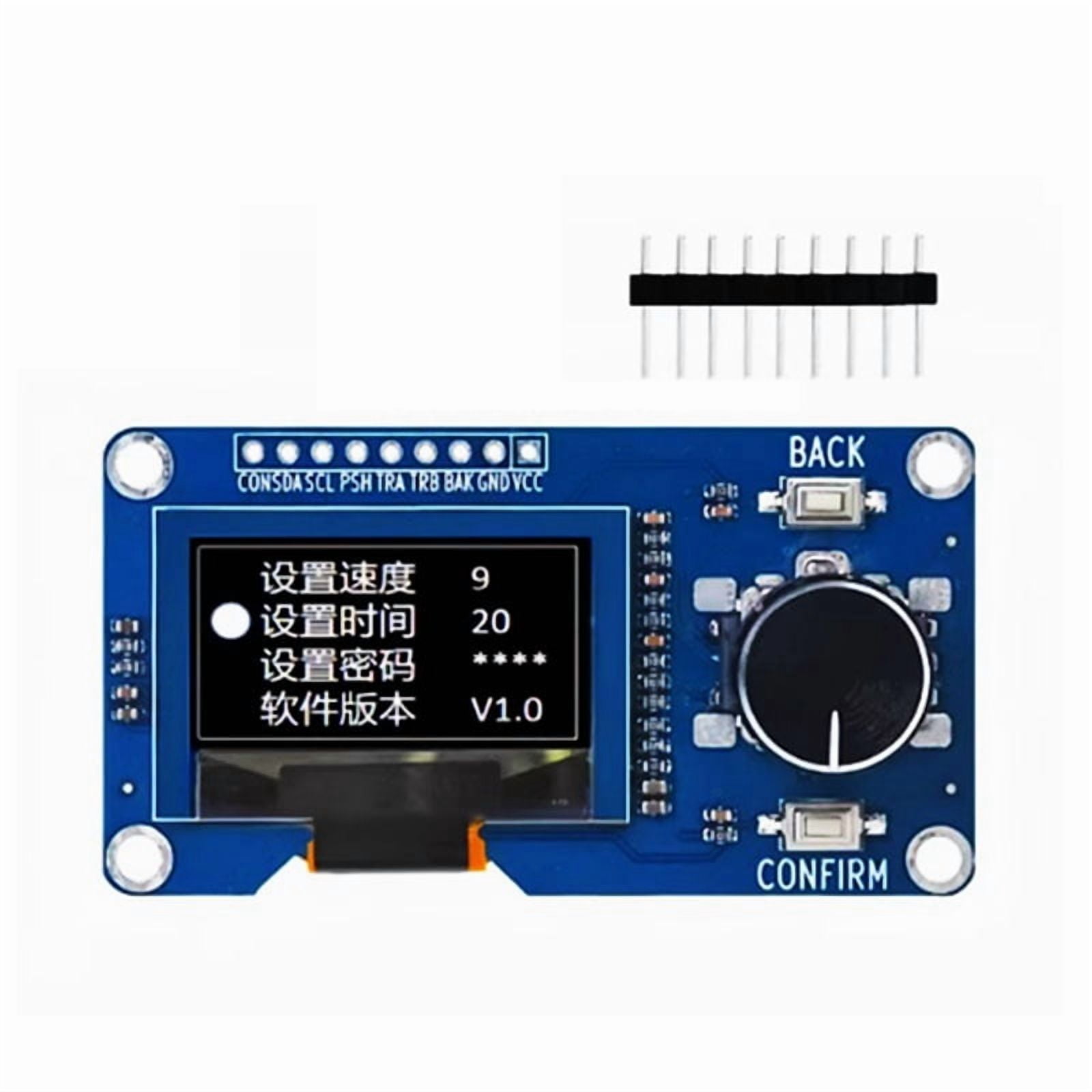 0.96 Inch OLED Display Module with Button EC11 Rotary Encoder IIC ...