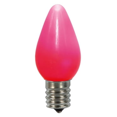 0.96 watt 130V C9 Ceramic LED Warm White Twinkle Bulb with Nickel Base ...