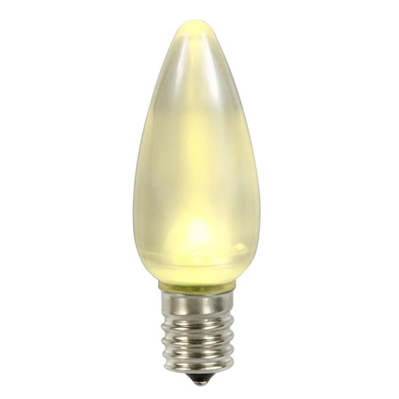 0.96 watt 130V C9 Ceramic LED Warm White Twinkle Bulb with Nickel Base ...