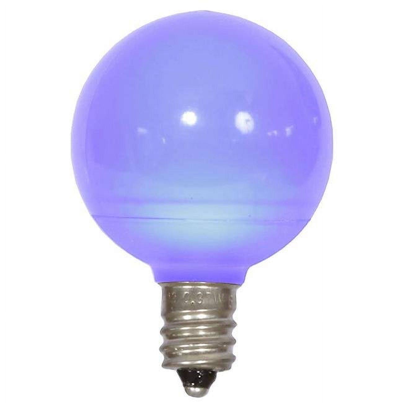 0.96 watt G40 Blue Ceramic LED Bulb with E12 Nickel Base - 25 per Bag ...