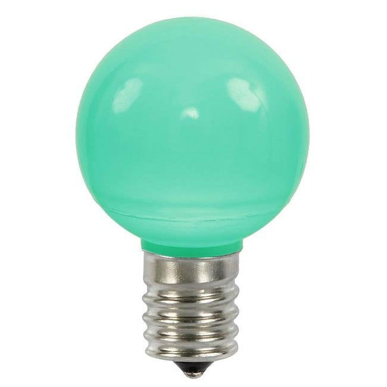 0.96 watt G50 Green Ceramic LED Bulb with E17 Nickel Base - 25 per Bag ...