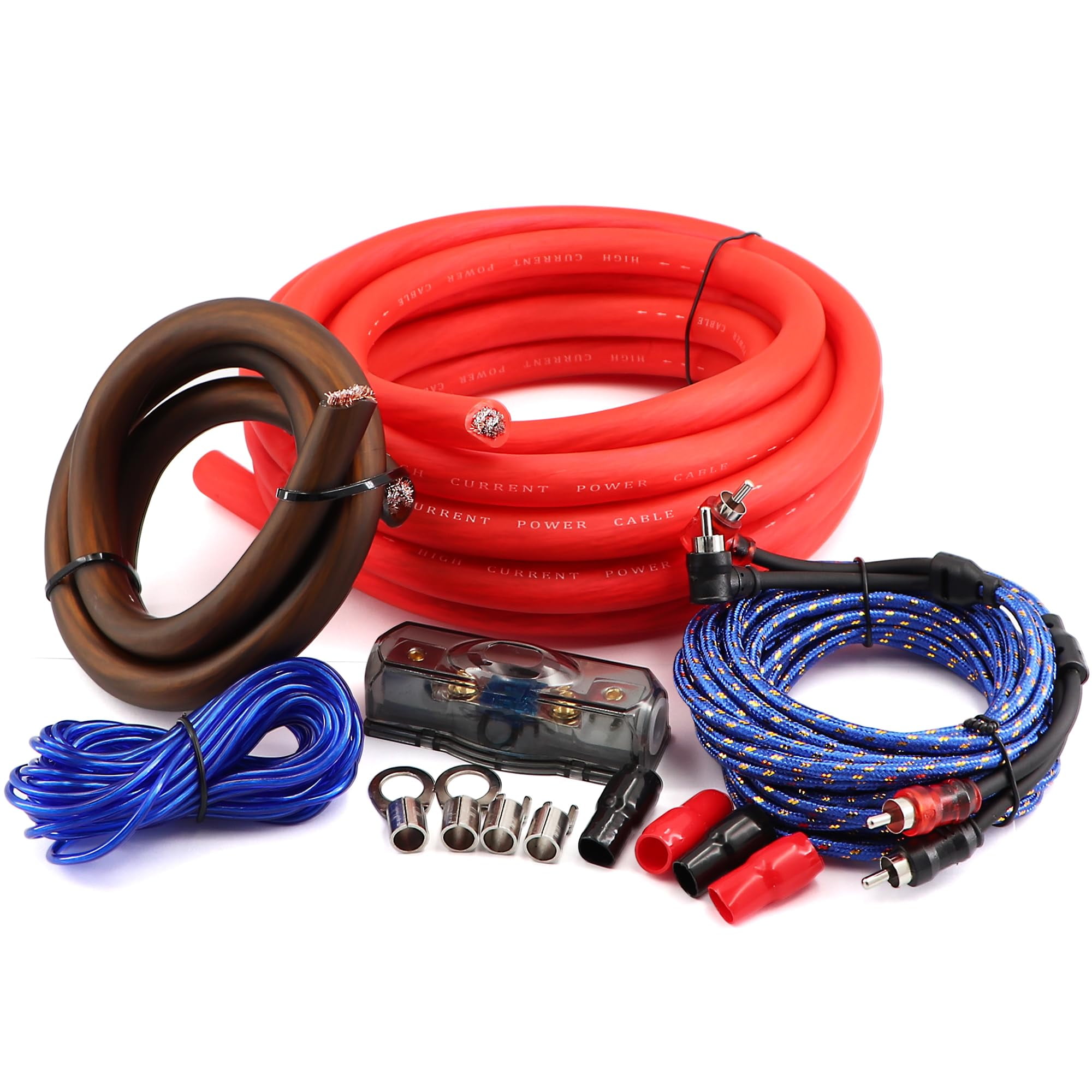 0 Gauge 3000 Watt Car Amp Wiring kit,Zero Gauge Amplifier Sub Wiring ...