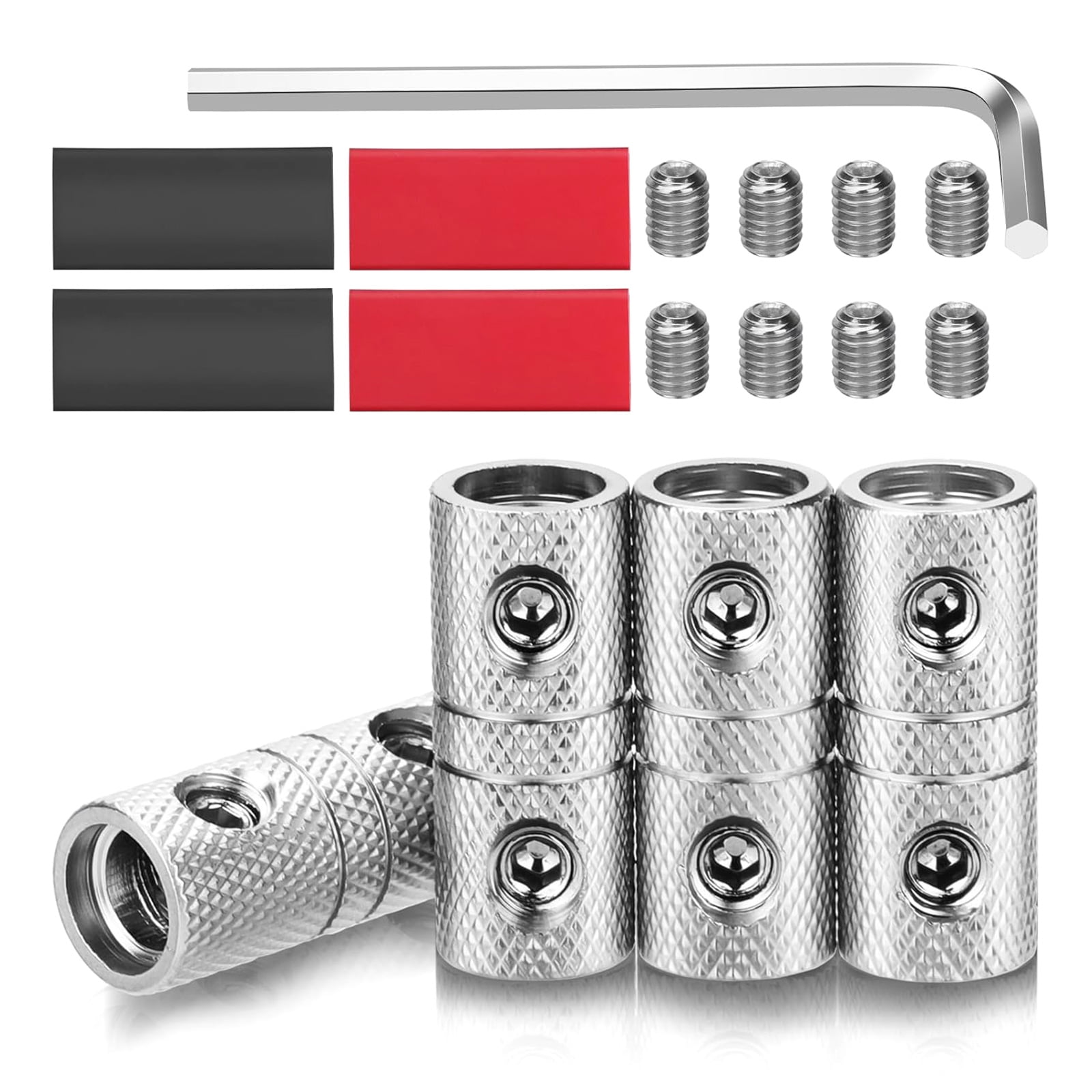 0 Gauge Wire Stereo Car Metal Terminals Butt Connectors Car Stereo ...