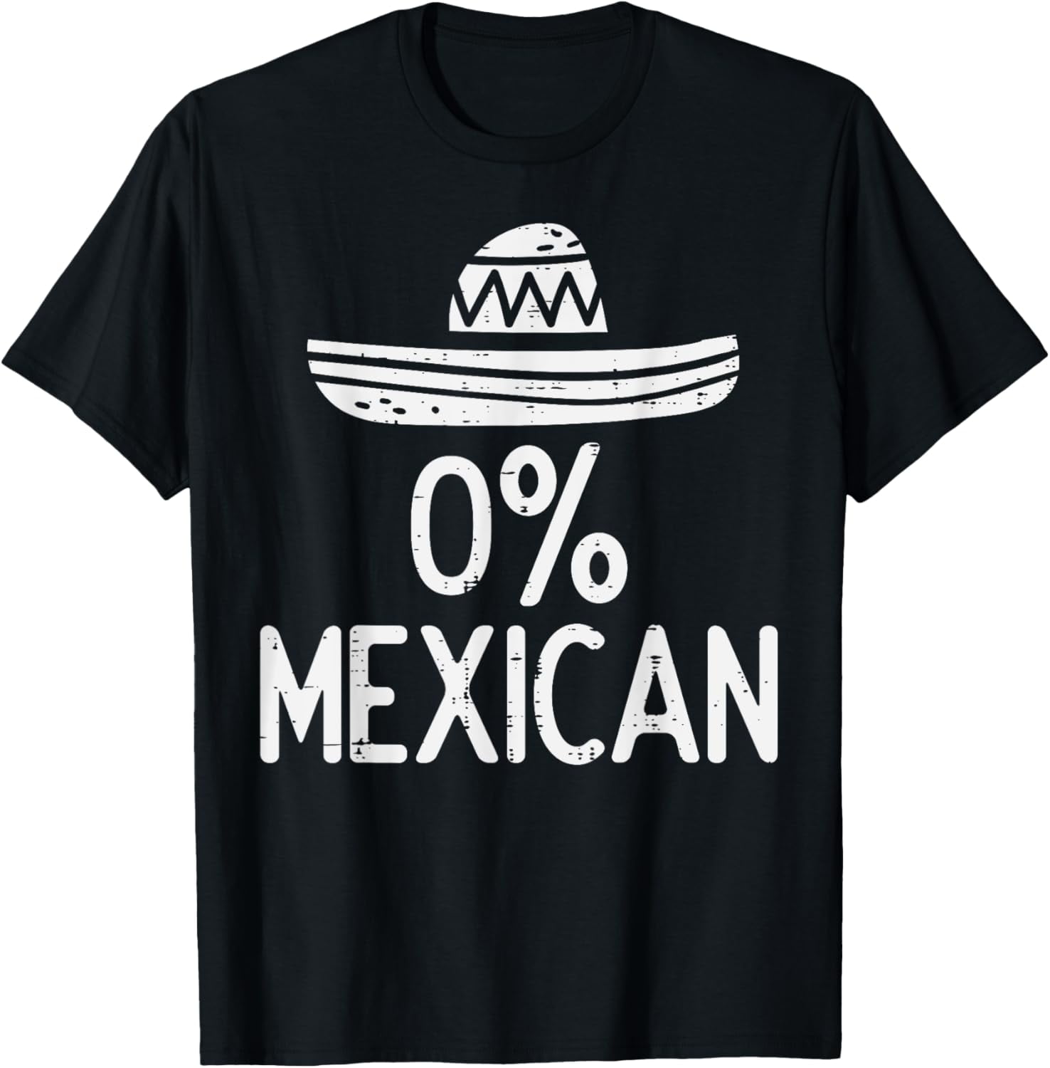 0% Mexican Funny Cinco De Mayo Mexican Fiesta Men Women T-Shirt ...
