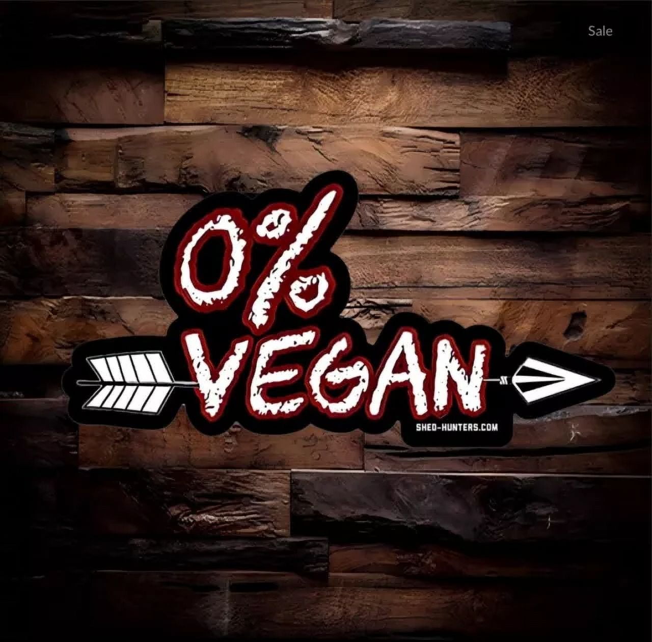 0% Vegan Bowhunter Hunting Decal Sticker Phone Decal Water Bottle ...
