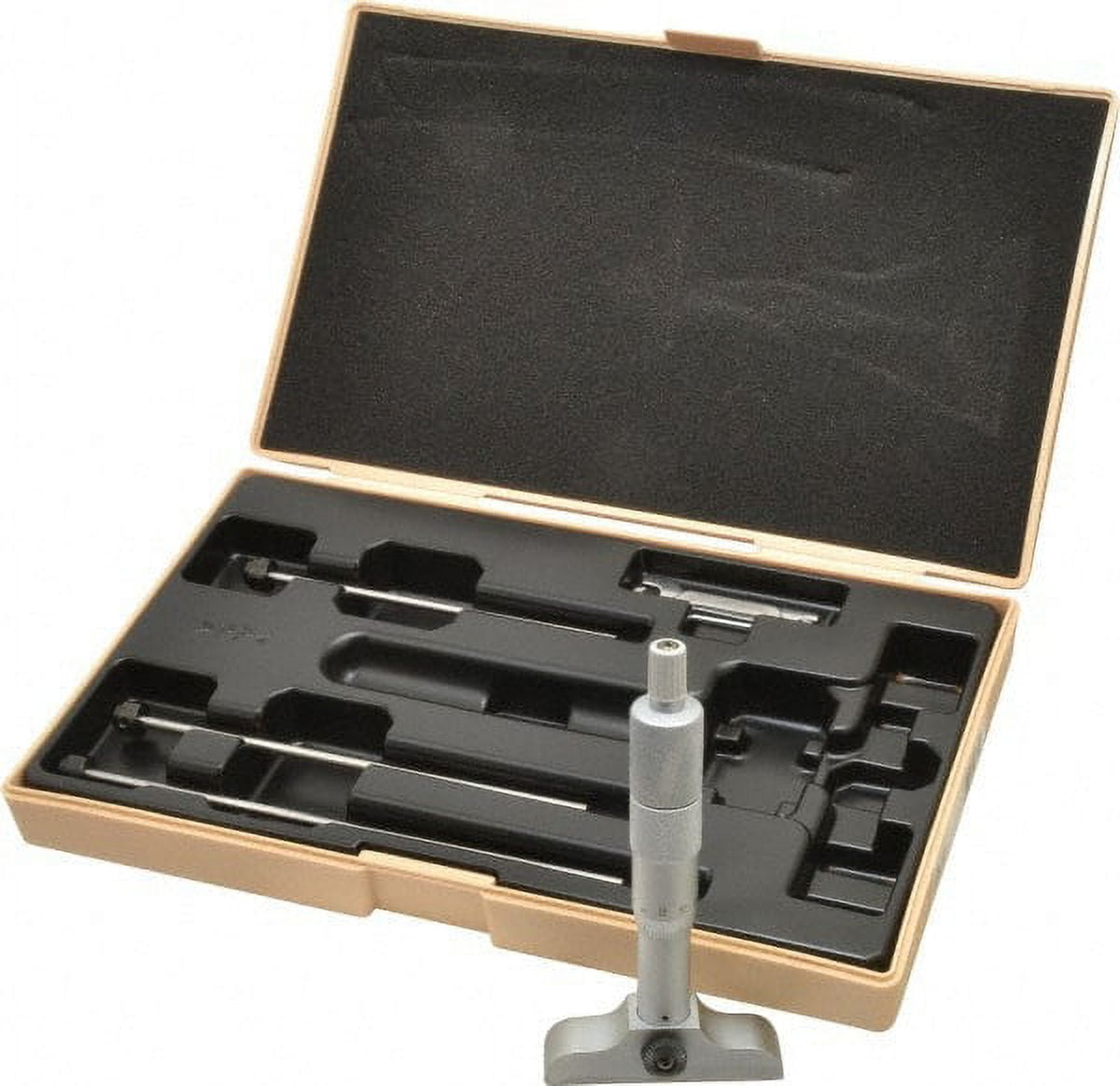 0 to 100mm Range, 4 Rod, Satin Chrome Finish Mechanical Depth ...