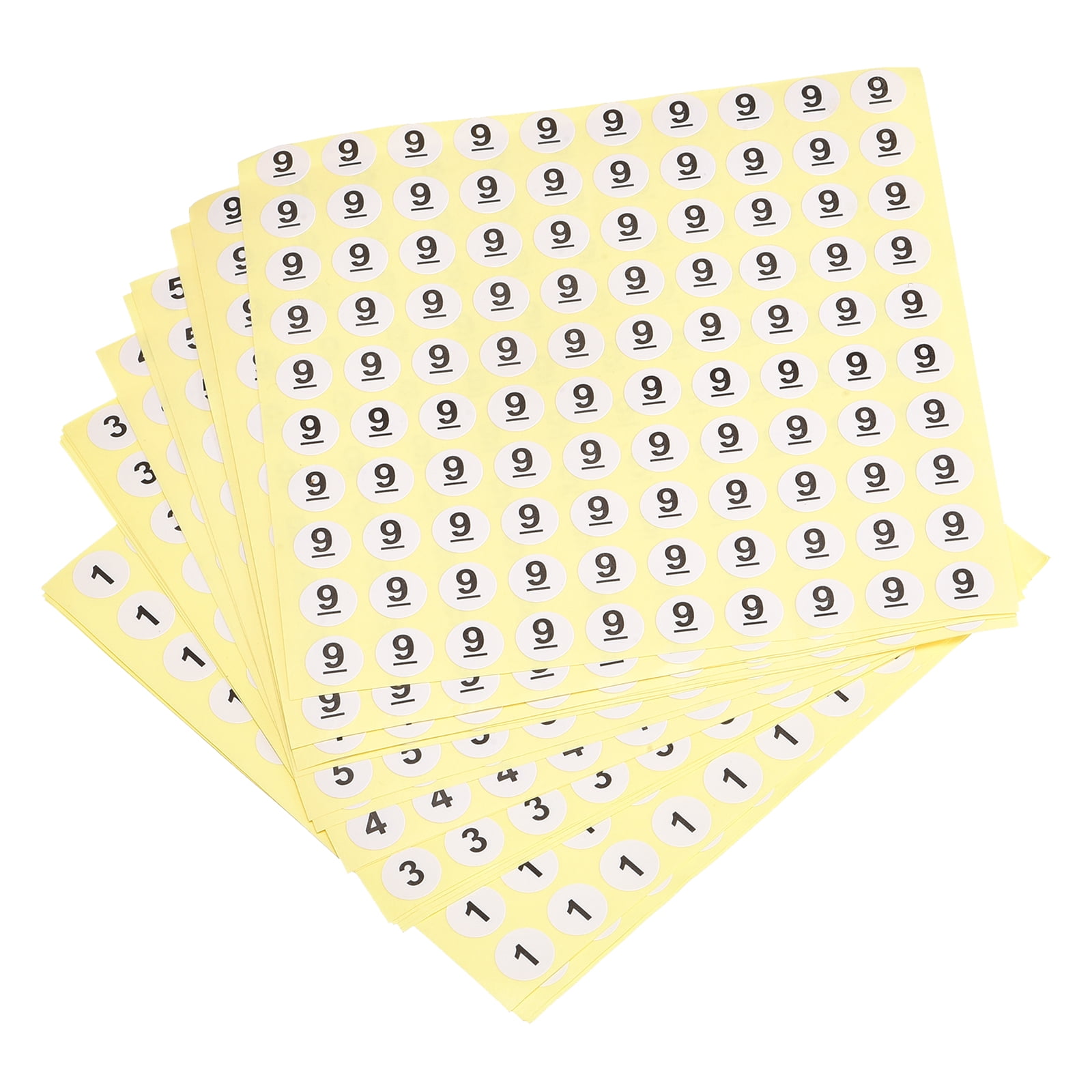 0 to 9 Number Stickers Number Label Self Adhesive Marked Sticker 10mm/0 ...