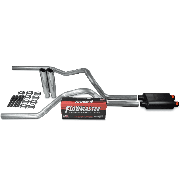 00-06 Chevrolet GMC Truck 6.0/8.1L Mandrel Dual Exhaust Flowmaster ...