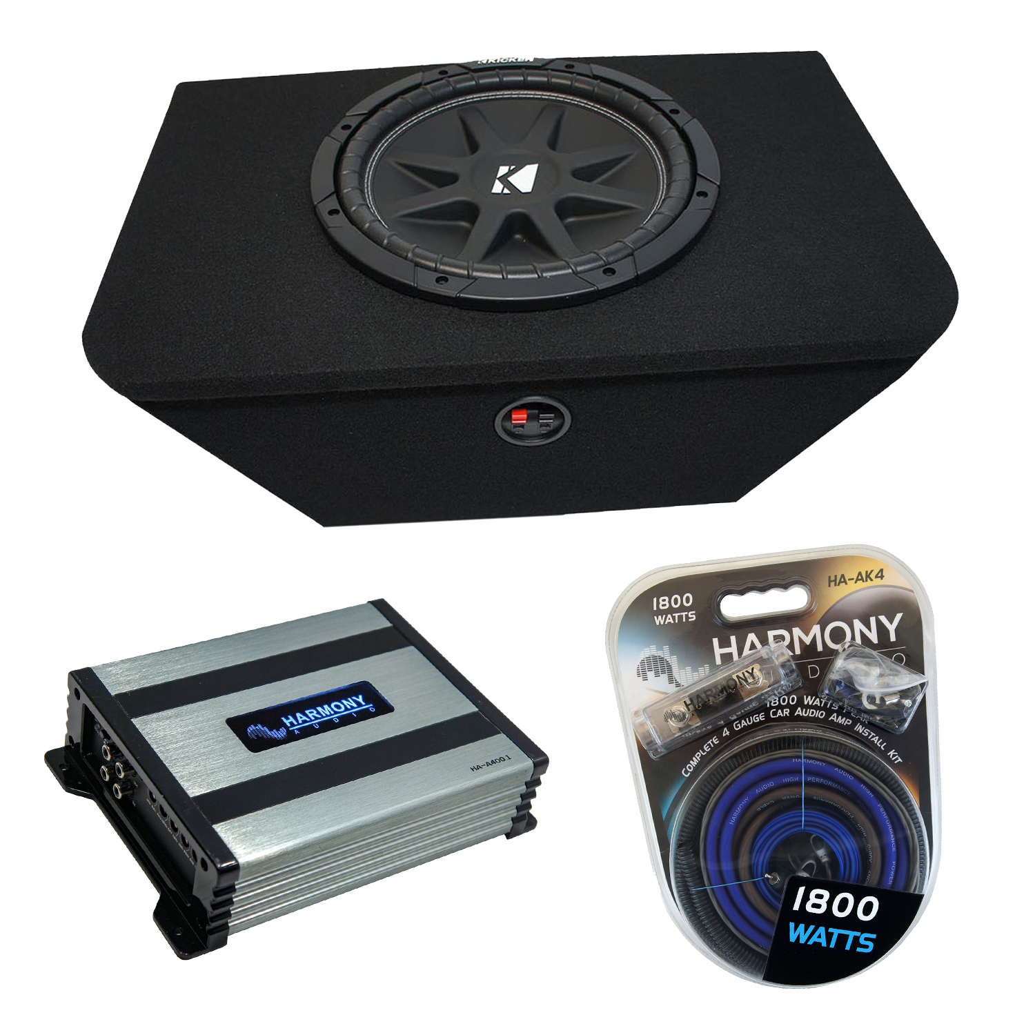 00-09 Honda S2000 Custom Fit Kicker Comp C10 Single 10 Sub Box & HA ...