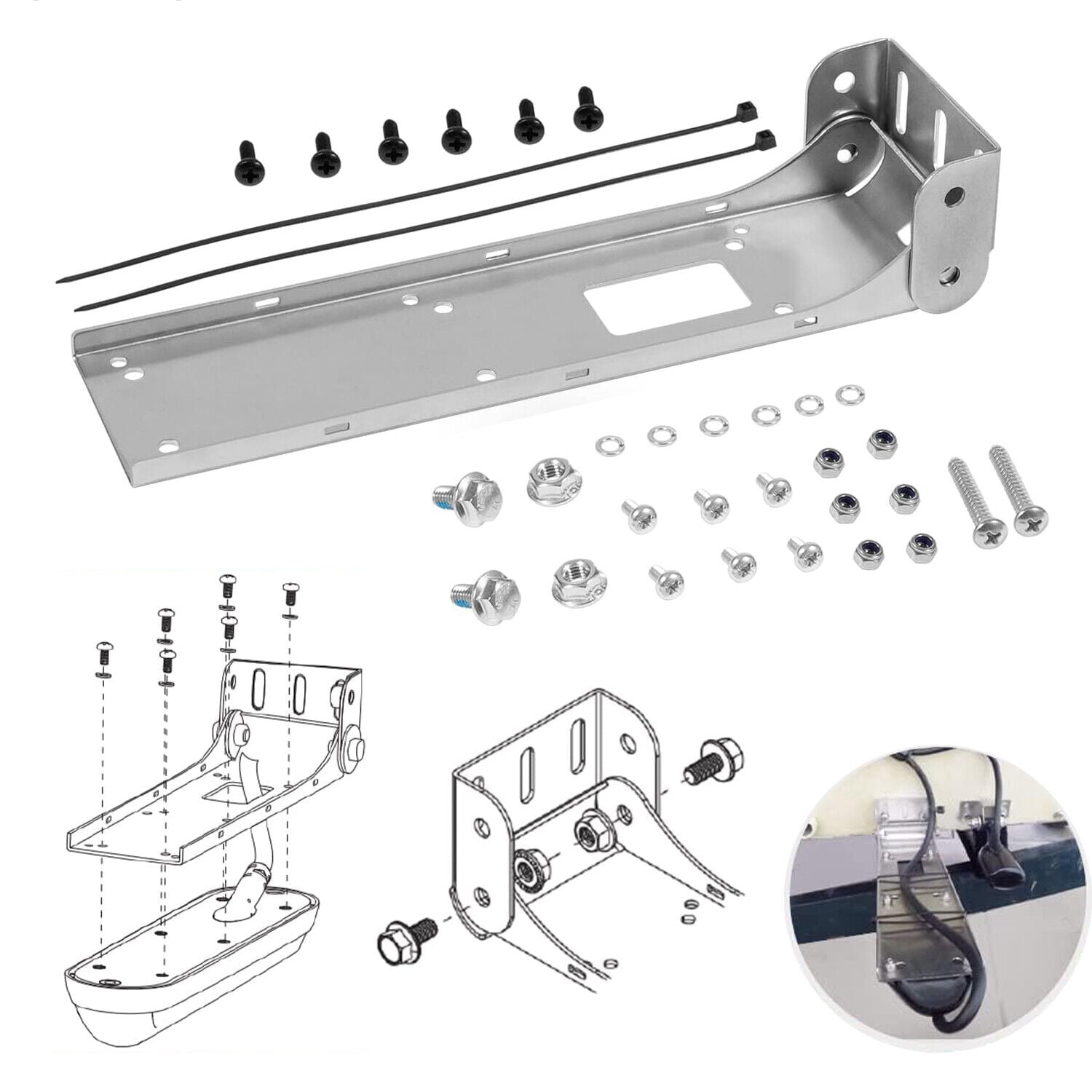 000-12603-001 Transom Mount Bracket for StructureScan 3D;HD TotalScan ...