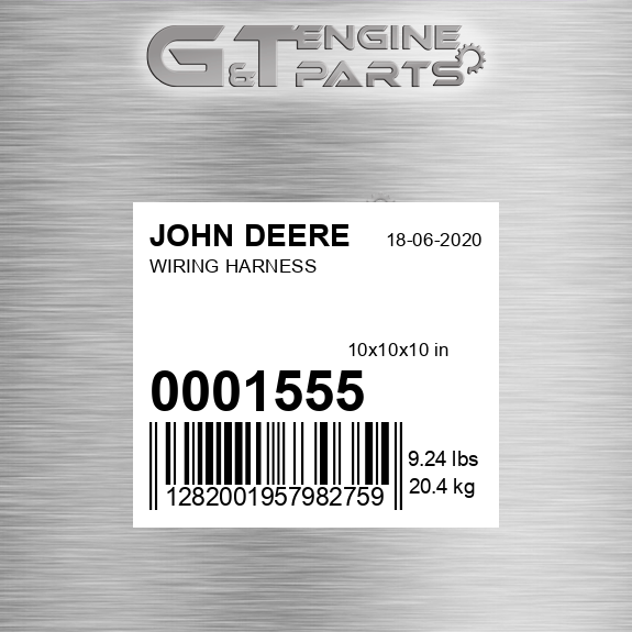 0001555 WIRING HARNESS fits JOHN DEERE (New OEM) - Walmart.com
