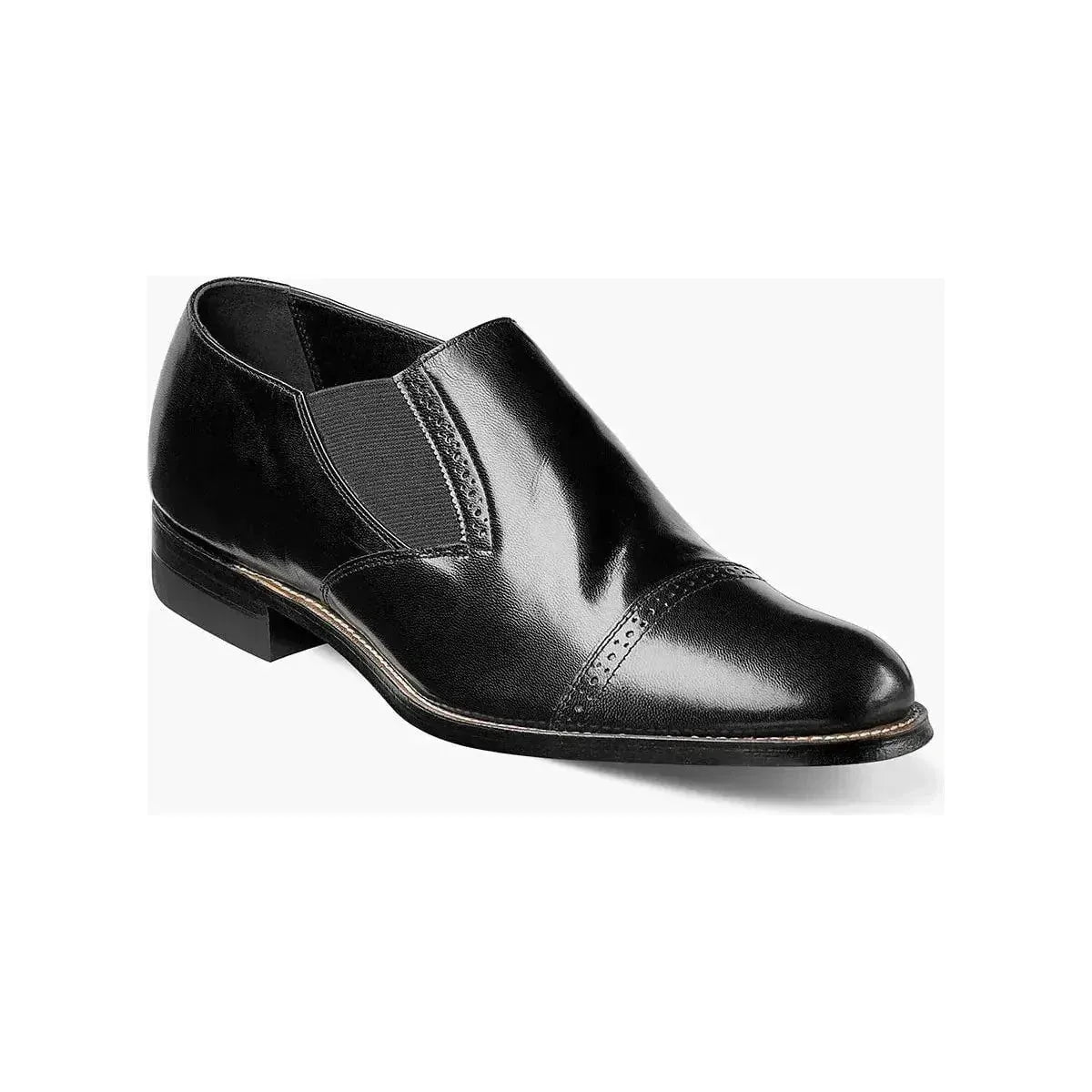 00017 , Stacy Adams Leather Shoes Madison Slip On Cap Toe - Walmart.com