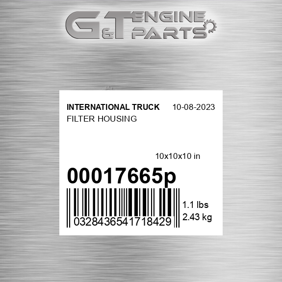 00017665P FILTER HOUSING fits INTERNATIONAL TRUCK (New OEM) - Walmart.com