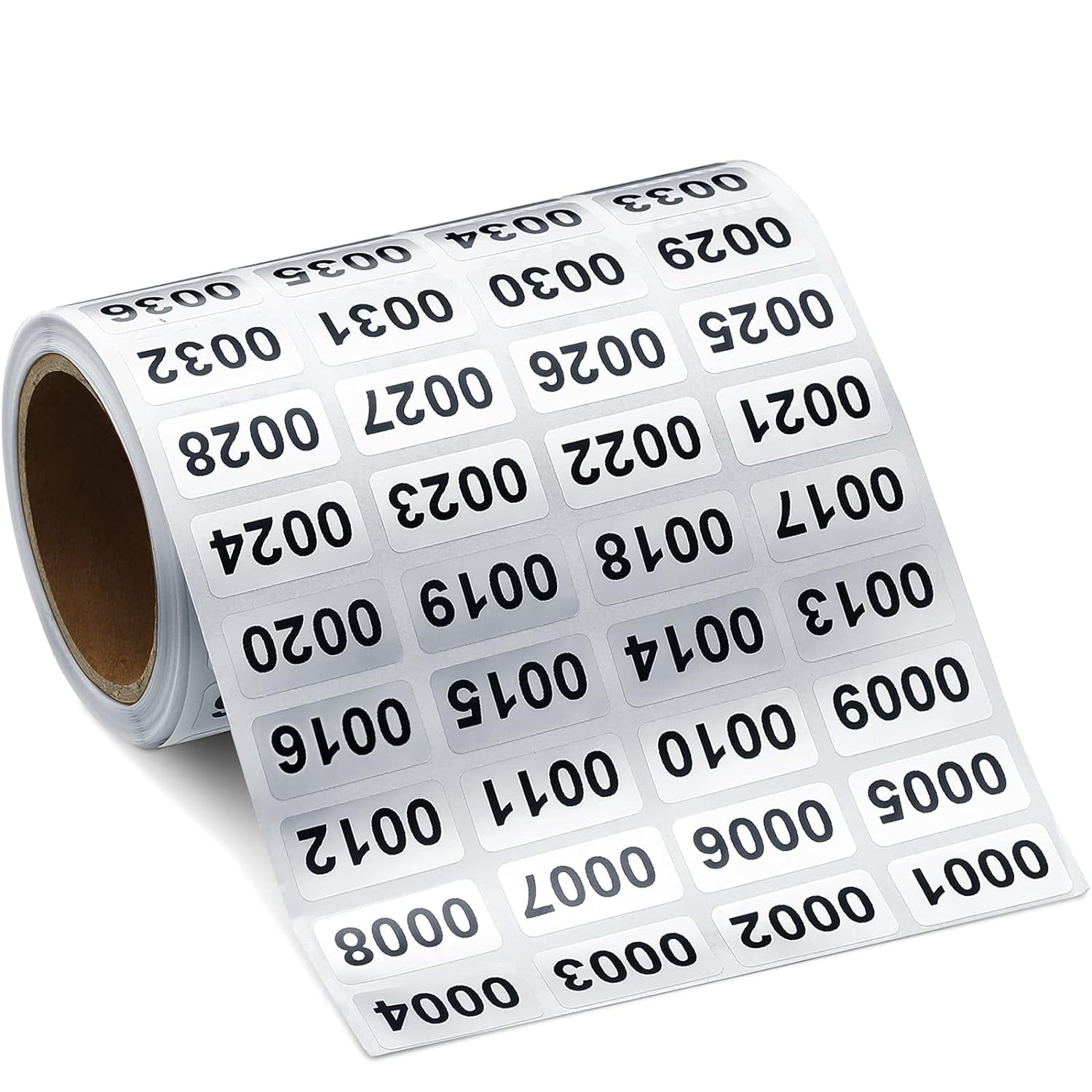 001-2000 Pieces Inventory Number Sticker Labels Self Adhesive ...