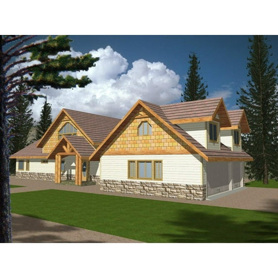 001-2066: ICF Craftsman 2 Bed, 2 Bath Luxury Home Plan, 2177 Sq Ft ...