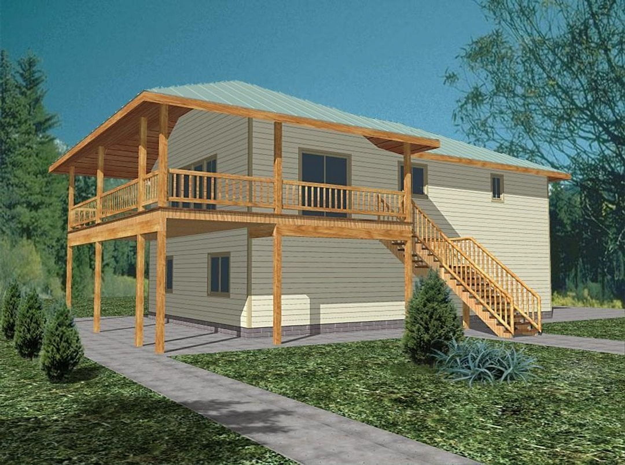 001-3104: Split level Craftsman 3 Bed, 2 Bath Luxury Home Plan, 1811 Sq ...