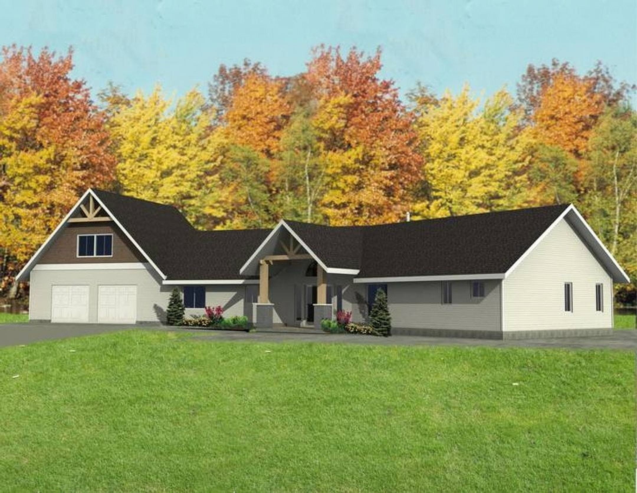 001-3213: Northwest 3 Bed, 4 Bath Luxury Home Plan, 2794 Sq Ft: Full ...