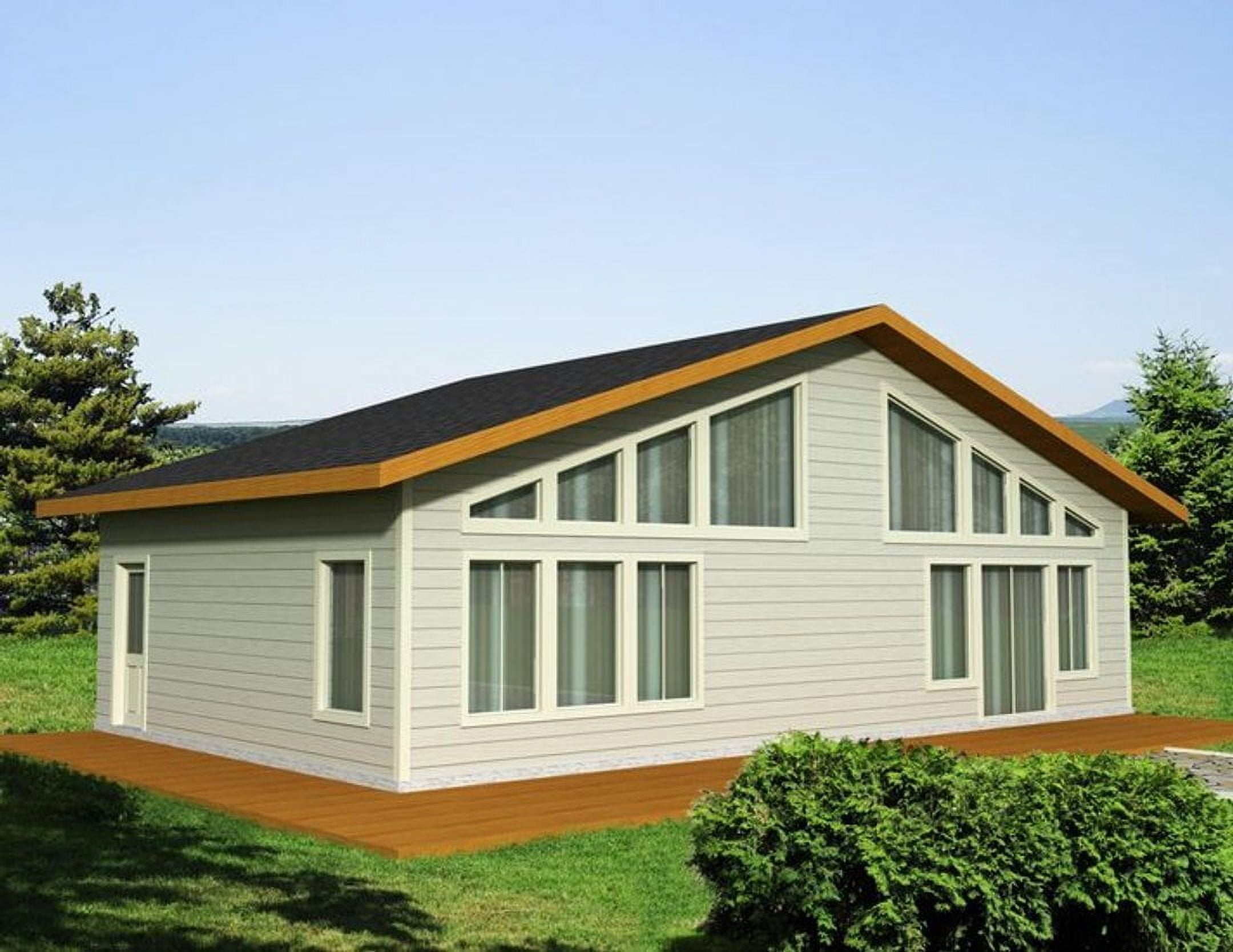 001-3304: Northwest 1 Bed, 2 Bath Luxury Home Plan, 960 Sq Ft: Full ...