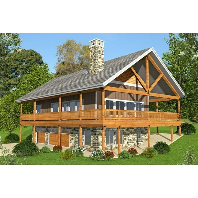 001-3326: Garage Apartment 3 Bed, 2 Bath Luxury Home Plan, 1658 Sq Ft ...