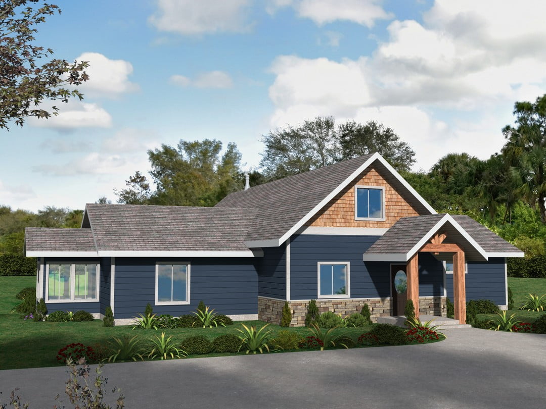 001-3332: Craftsman Empty-nester 2 Bed, 2 Bath Luxury Home Plan, 2959 Sq Ft: Full Blueprints ...