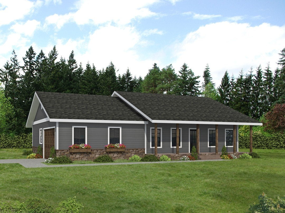 001-3379: Small & affordable Cottage 3 Bed, 2 Bath Luxury Home Plan ...