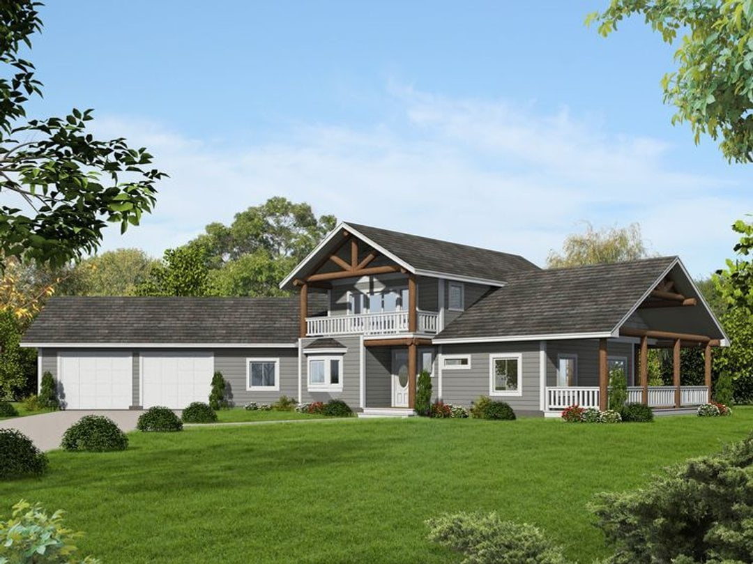 001-3473: Northwest Ranch 3 Bed, 2 Bath Luxury Home Plan, 2208 Sq Ft ...