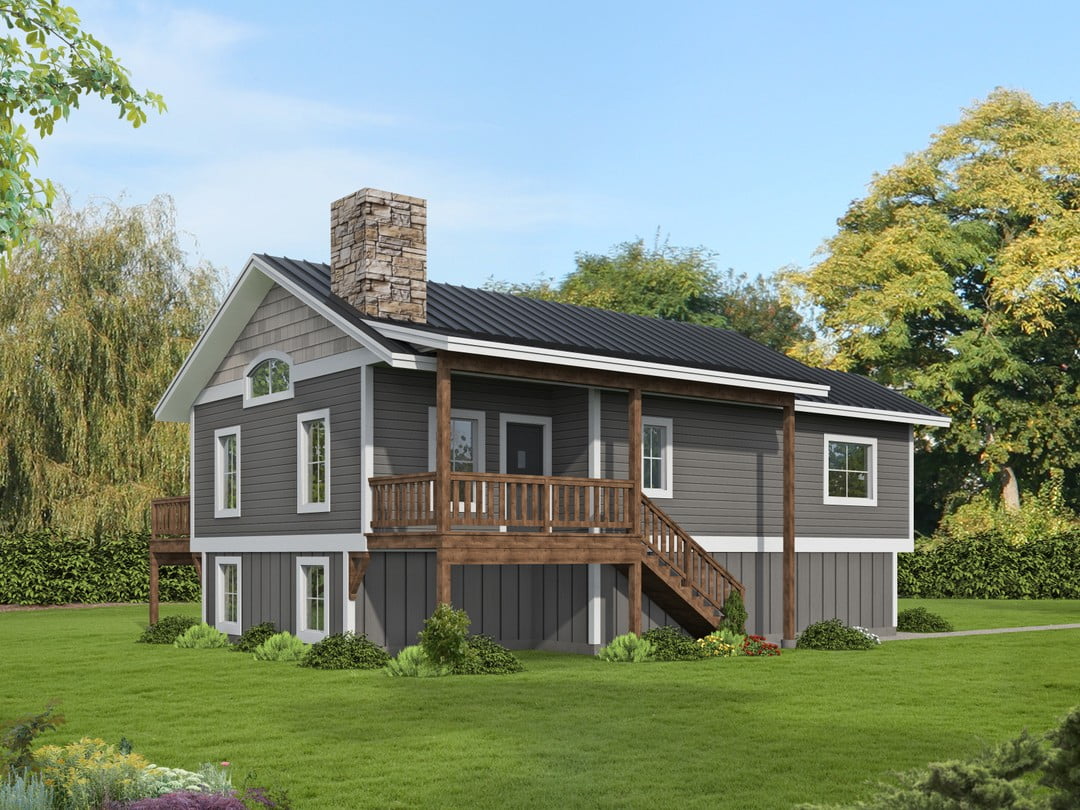 001-3946: Small & affordable Guest house 3 Bed, 3 Bath Luxury Home Plan ...