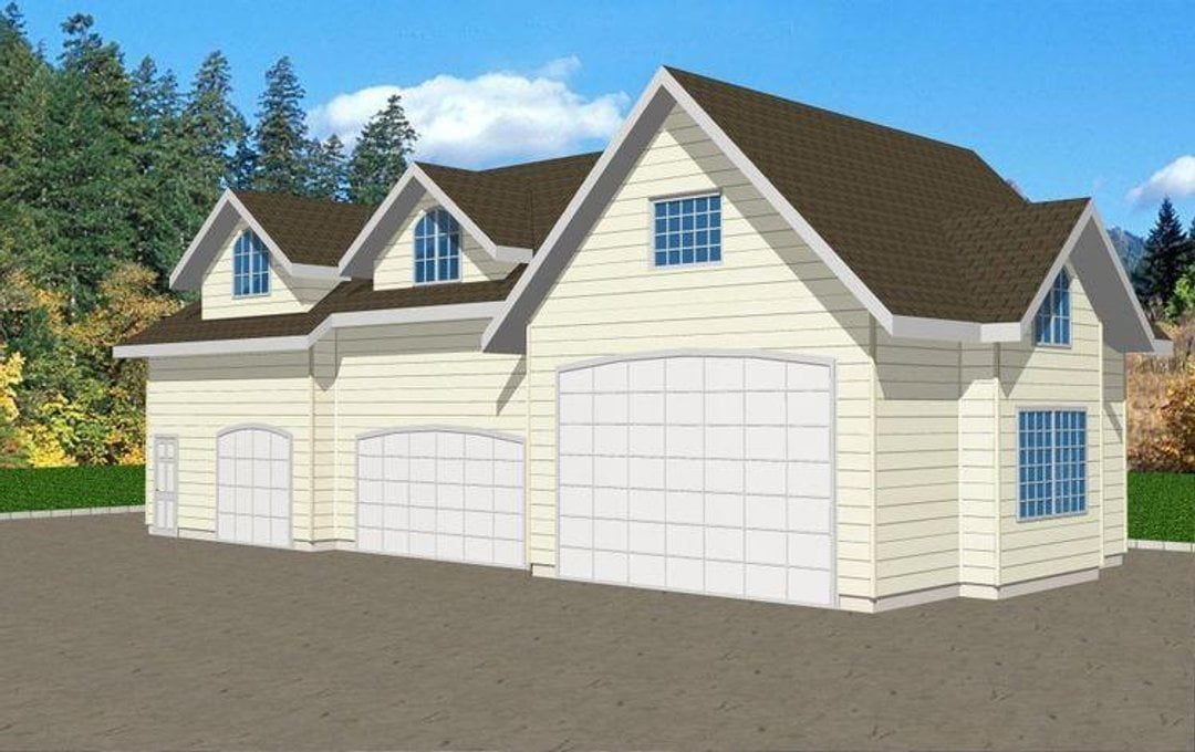 001-4012: Garage Shop 0 Bed, 1 Bath Luxury Home Plan, 0 Sq Ft: Full ...