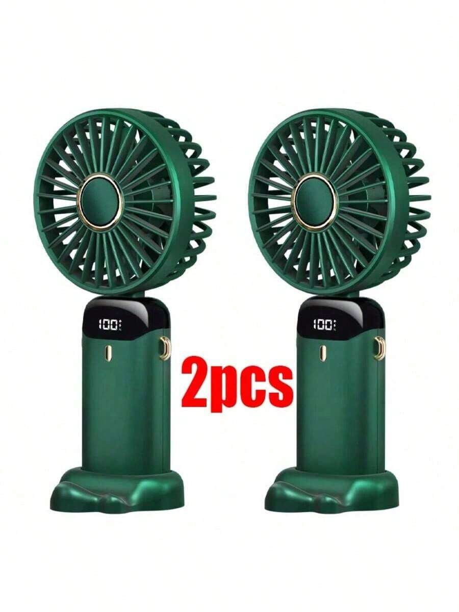 0022PCS 5-Speed Portable Mini Fan - USB Fan With LED Display ...