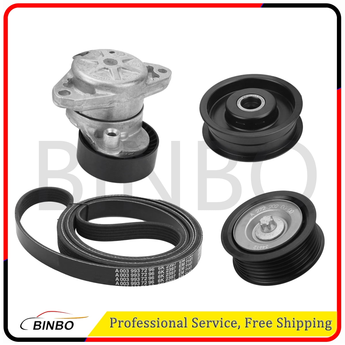 0039937296 + 2722000270 + 2722021419 + 2722020000 Engine Drive Belt ...