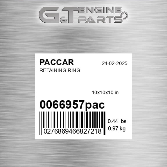 0066957PAC RETAINING RING fits Paccar (New OEM) - Walmart.com