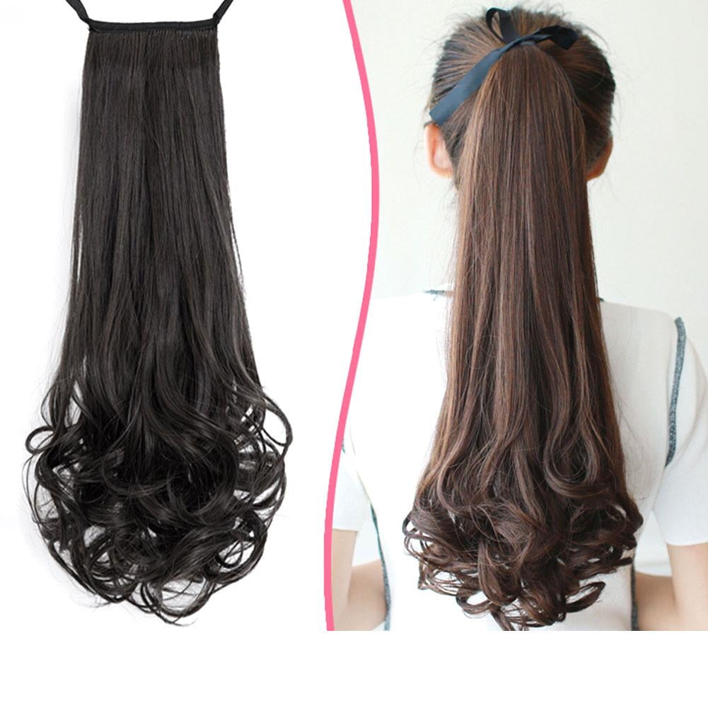 006D-2 Natural Black [55Cm] (I)$ Wig Women'S Ponytail Long Curly Hair ...