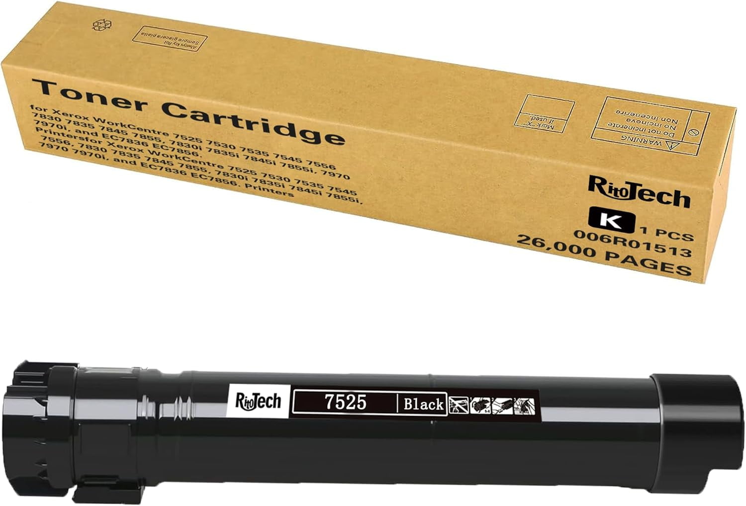 006R01513 Toner Cartridge Replacement for Xerox WorkCentre 7525 7530 ...