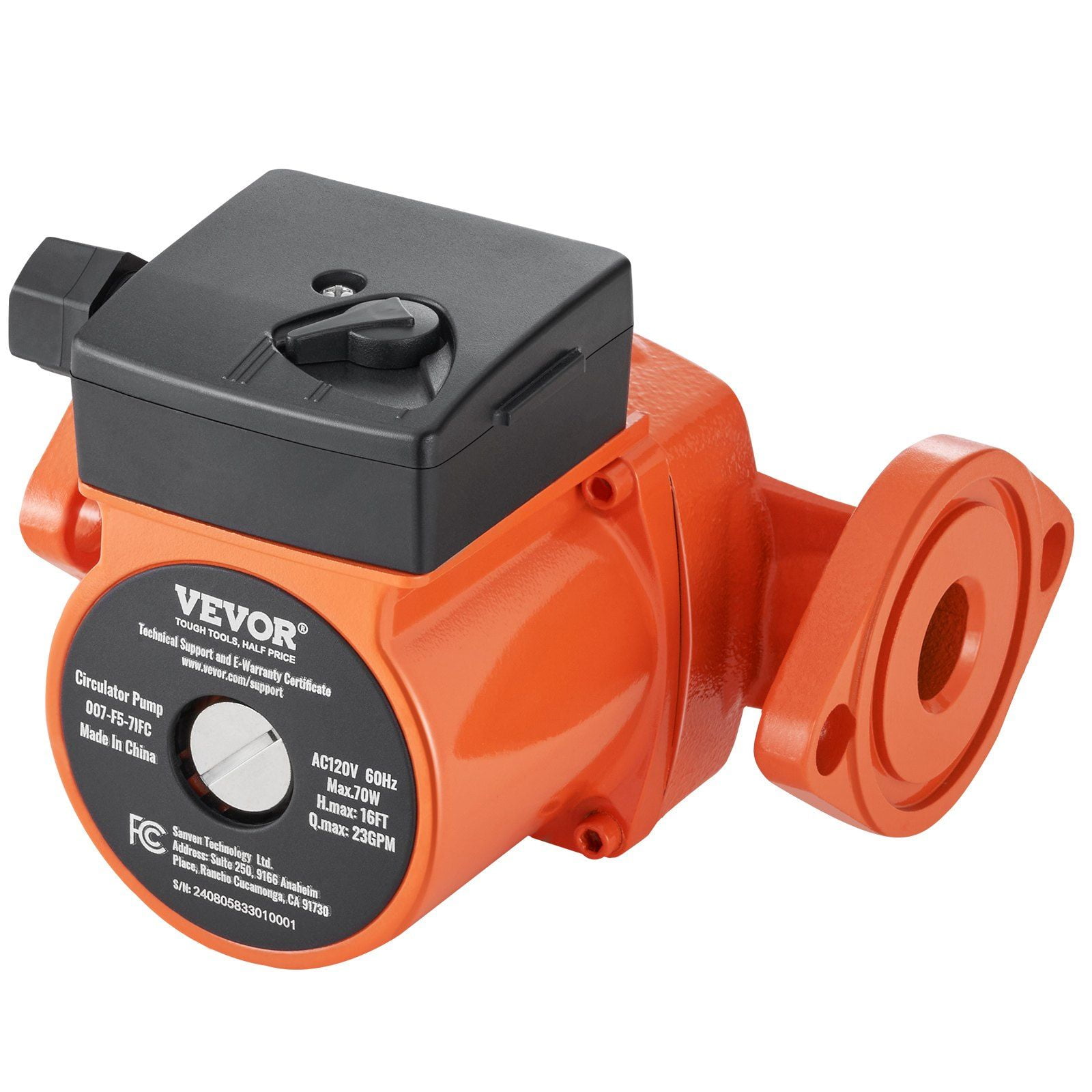 007 F5 7IFC Hot Water Recirculating Pump 110V 70W 23 GPM 1 Inch NPT ...