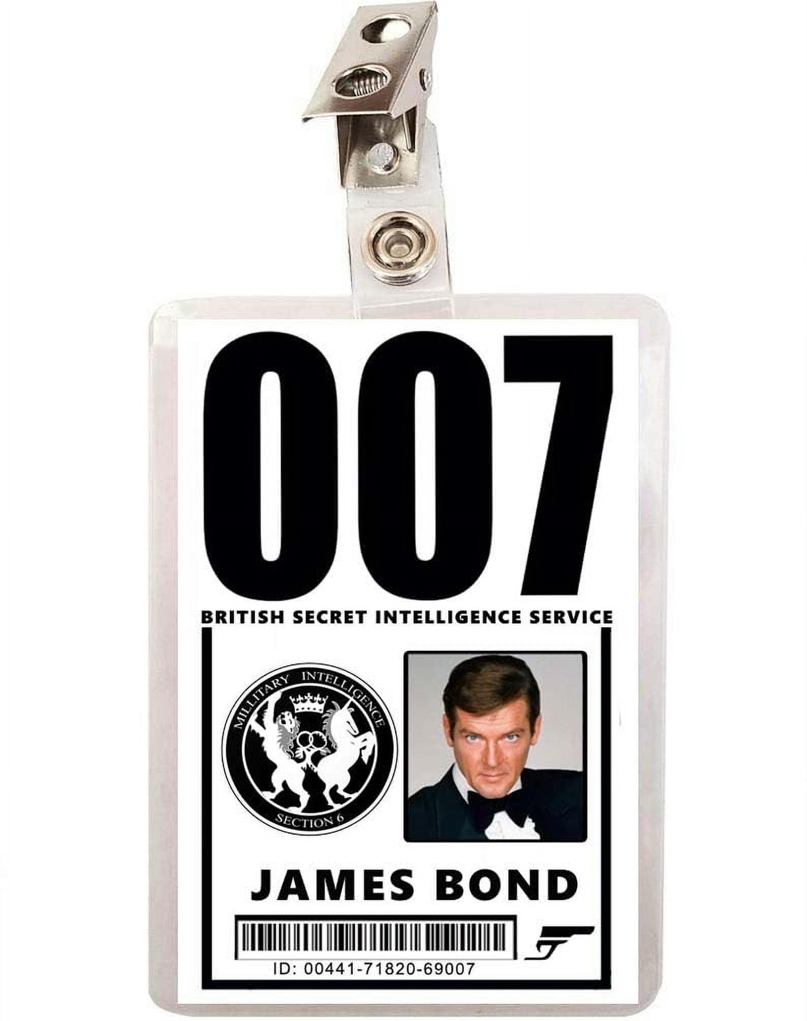 007 James Bond ID Badge Roger Moore - Walmart.com