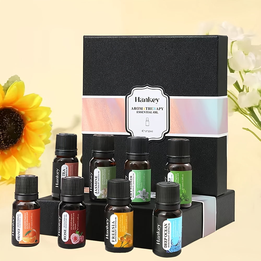 00J00H00 Fruity Essential Oil Set 8x0.34oz Essential Oils Aromatherapy ...