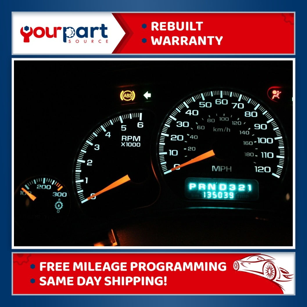 01-02 GM YUKON DENALI SIERRA INSTRUMENT CLUSTER SPEEDO 16252295 OEM ...