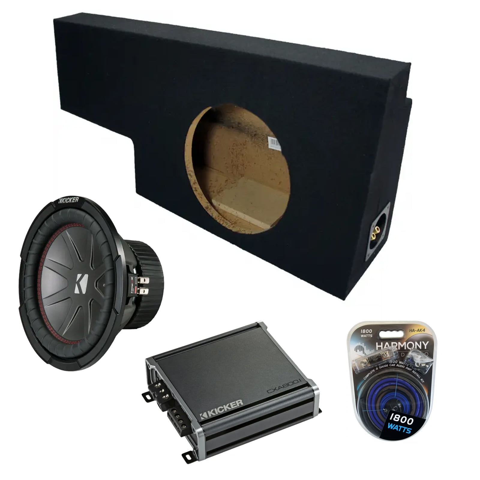 01-06 Chevy Silverado 1500 Crew Truck Kicker CompR CWR10 Vent 10 Sub ...