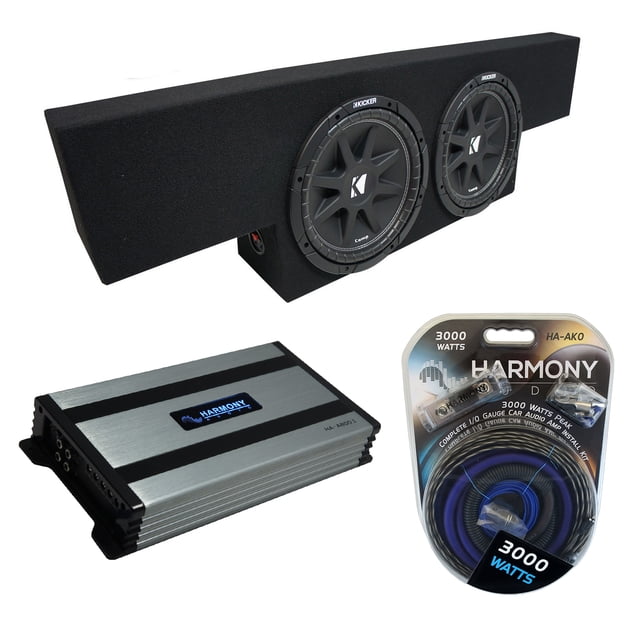 01-06 Chevy Silverado Non-HD Crew Kicker Comp C10 Dual 10" Sub Box HA ...