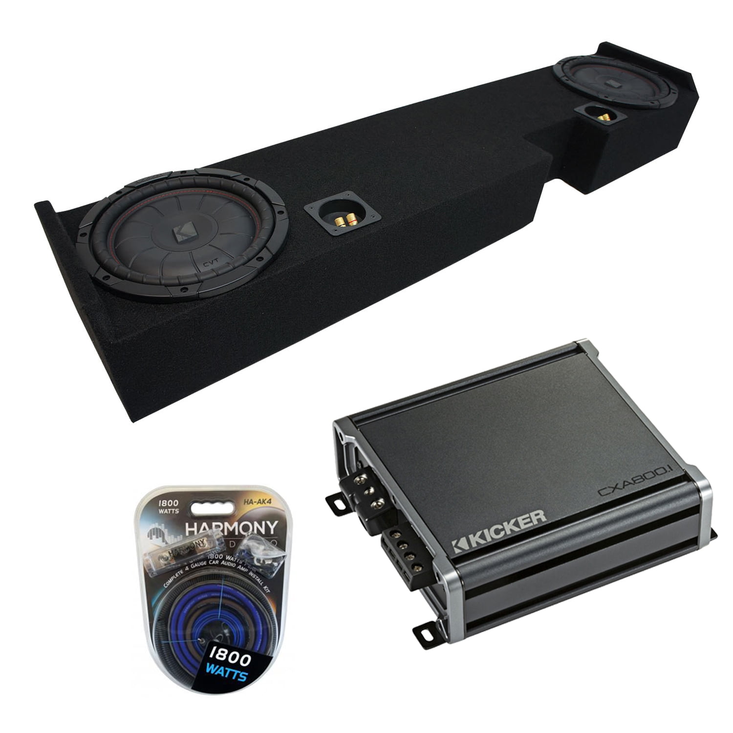 01-14 Ford F250 F350 Ext Super Truck Kicker CompVT CVT10 Dual 10 Sub ...