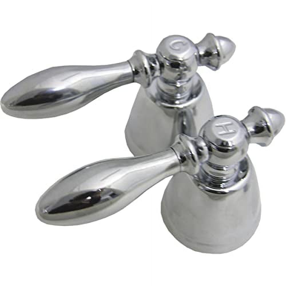 01-7091 Old Style Chrome Plated Lever Hot and Cold Handles for ...