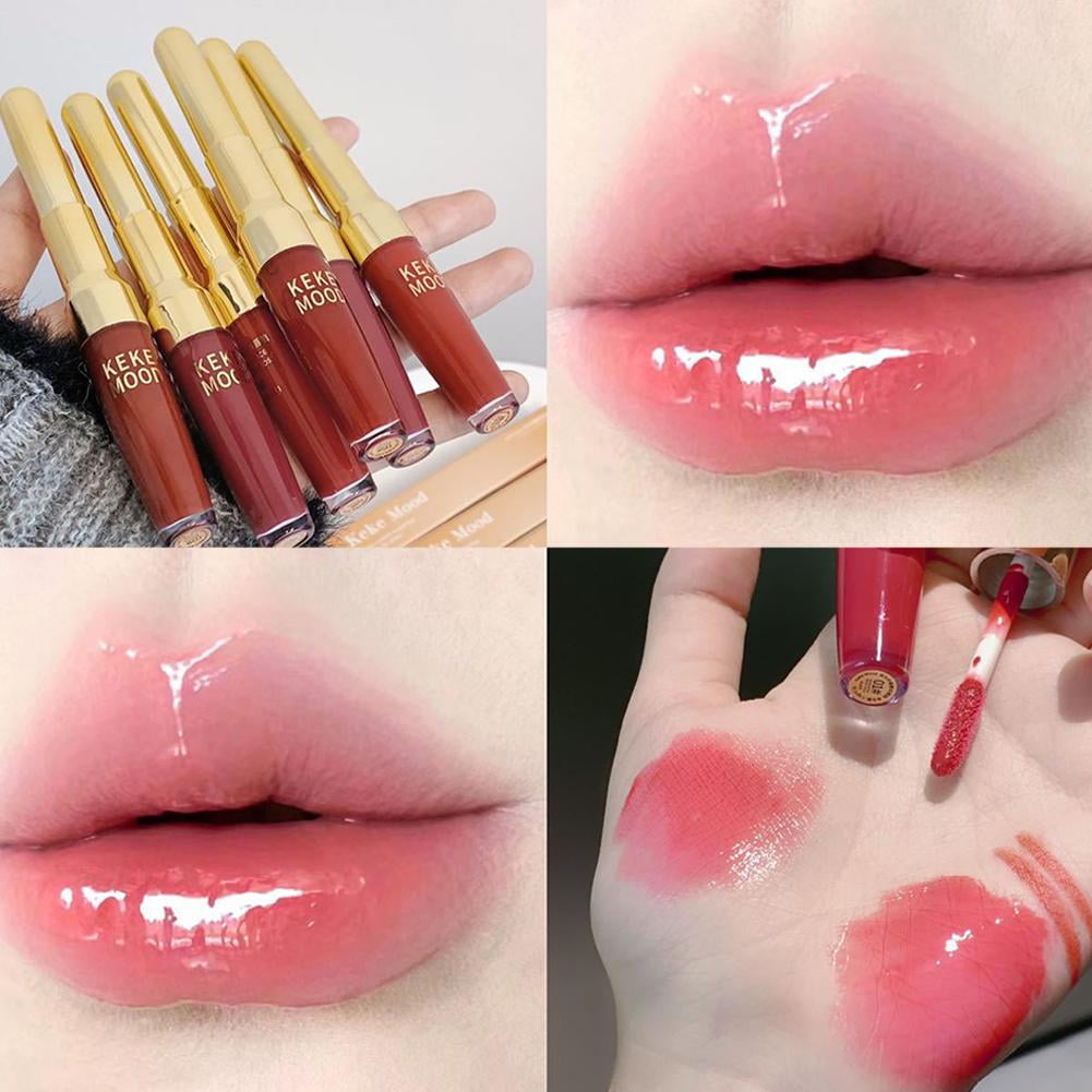 01 Sweet Berry Pink Double-Headed Sculpted Essence Lip Glaze Lip Line ...