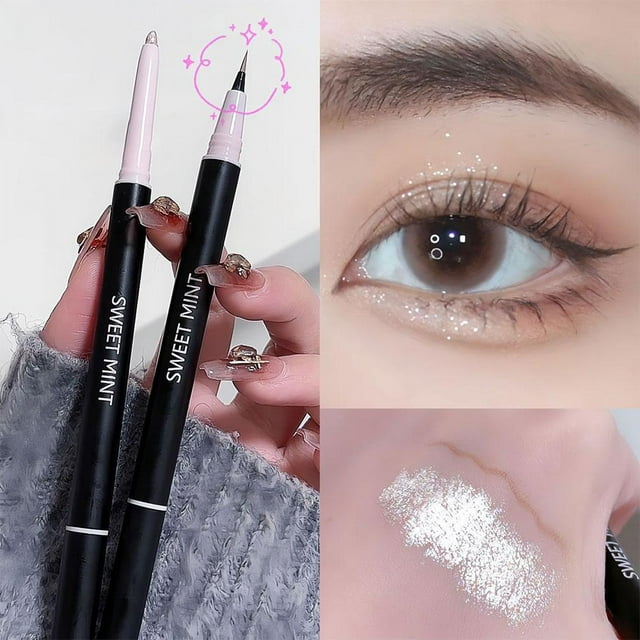 01 color diamond glitter (A) $SWEETMINT double-head eyeliner pen for ...
