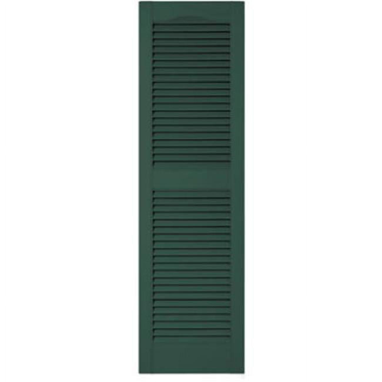 010140052028 15 x 52 in. Green Vinyl Louvered Shutter Pair - Walmart.com