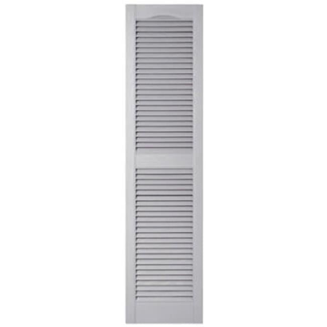010140060030 15 x 60 in. Paintable Vinyl Louvered Shutter Pair ...
