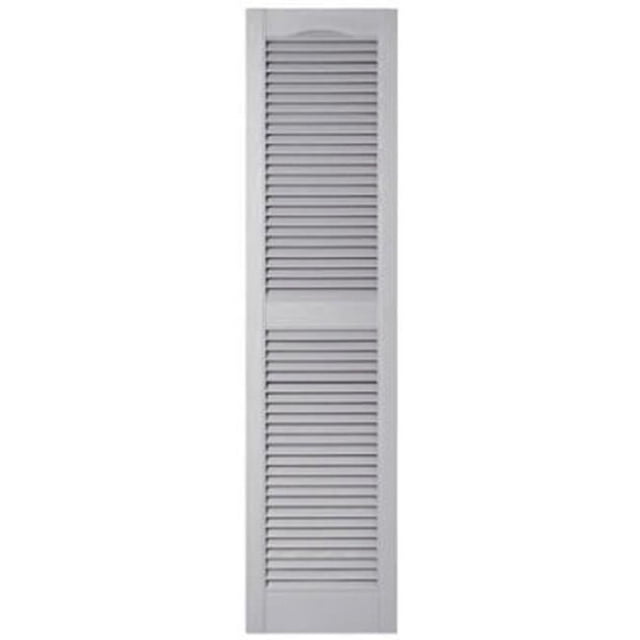 010140060030 15 x 60 in. Paintable Vinyl Louvered Shutter Pair ...