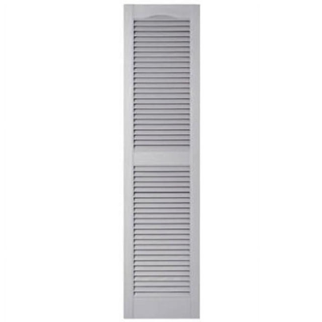 010140060030 15 x 60 in. Paintable Vinyl Louvered Shutter Pair ...