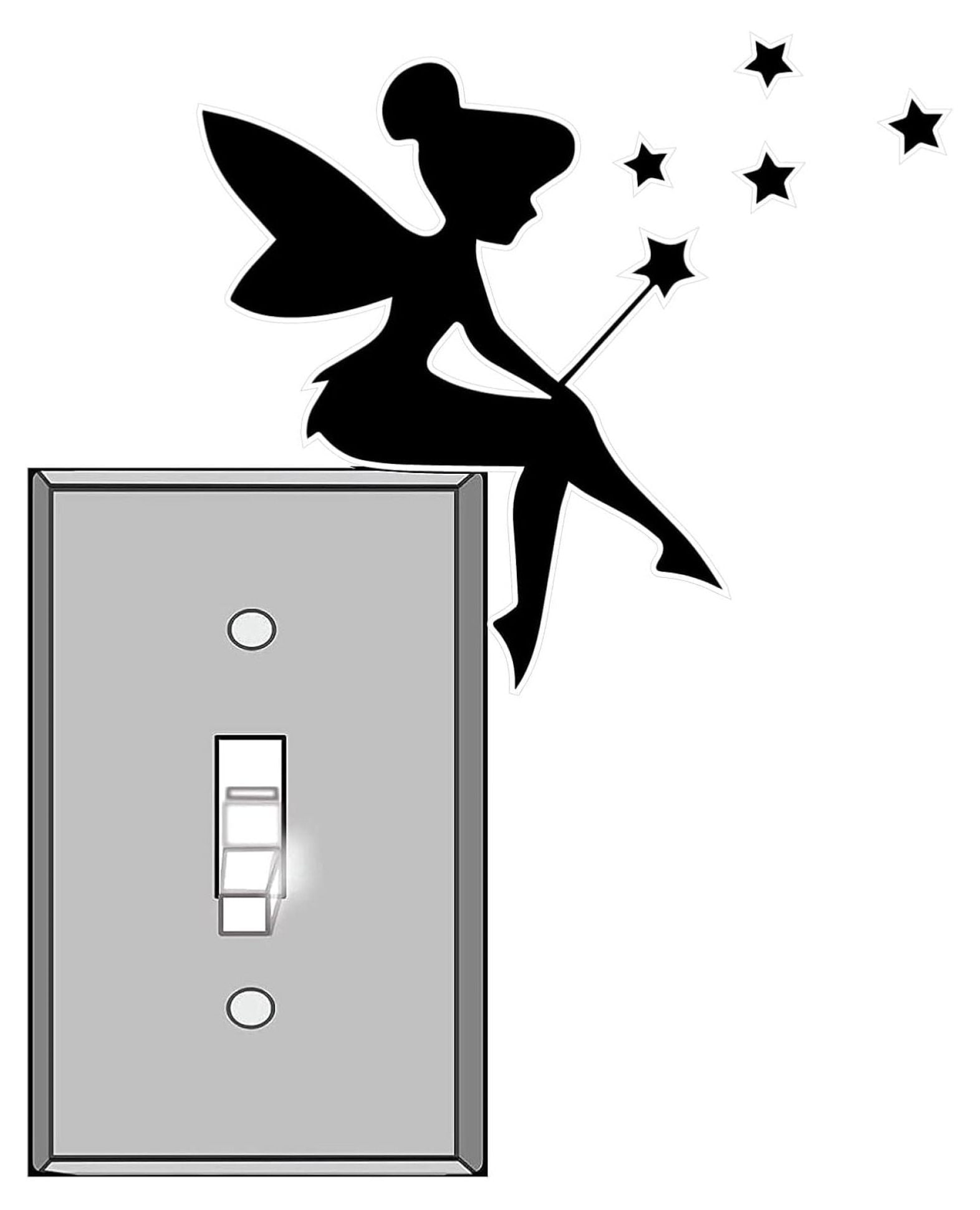 0105-2 Pack Sticker Card Lightswitch Vinyl Decal Sticker Tinkerbell ...