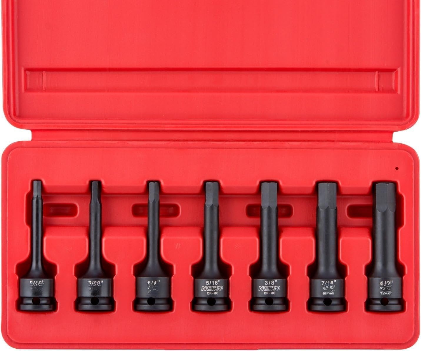 01131B 3/8-Inch-Drive Allen Socket Set, 3-Inch Length, 3/8-Inch Impact ...