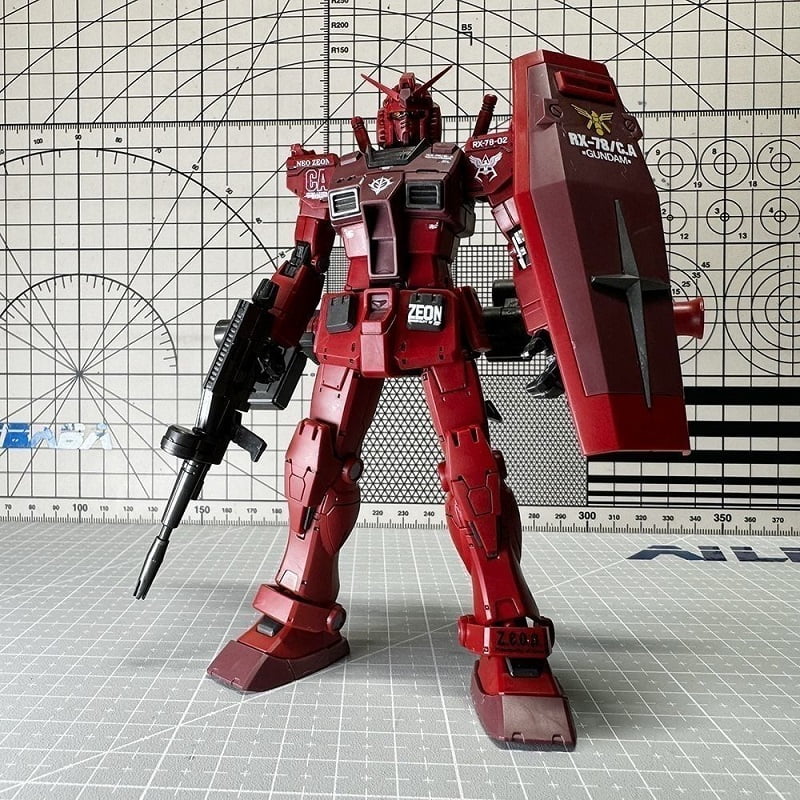 012 GTO Ganso Yuan Zu Black Gold Colour Scheme RX-78-2 HG 1/144 ...